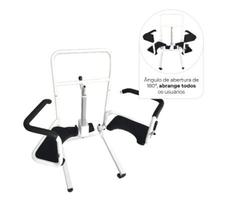 Cadeira de Transferência Higiênica até 135 Kg D80 Dellamed - Superfisio